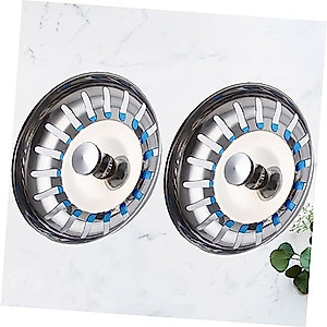OSALADI 4 Pcs Kitchen Sink Strainer Commercial Sink Strainer Bath Filter Strainer Bath Drain Cover Bathtub Accessories Stainer Strainer Waste Sink Mesh