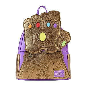 Loungefly Marvel Shine Thanos Gauntlet Mini Backpack Standard