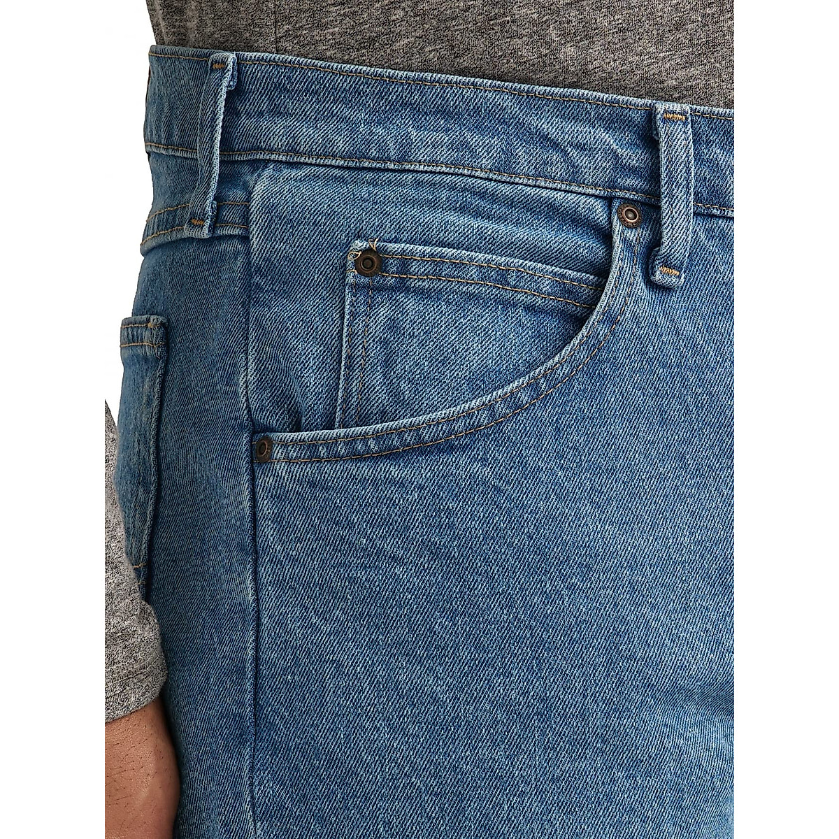 Wrangler Authentics Men's Classic 5-Pocket Relaxed Fit Flex Jean Light Stonewash Flex 54W x 32L