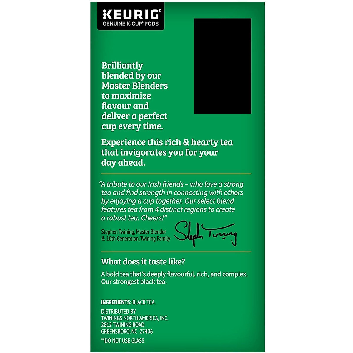 Twinings Irish Breakfast Tea K-Cup Pods for Keurig, Caffeinated Black Tea, Robust, Strong, Bold Flavour, 24 Count (Pack of 2)