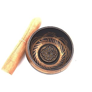 Contineo 3.15 inch Tibetan Singing Bowl with Striker,Meditation Bowl for Healing,Yoga,Relaxation,Mindfulness