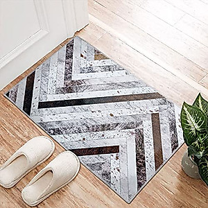 DECOMALL Coronado Small Rug, Machine Washable Modern Geometric Door Mat, Non Slip Carpet for Entryway,24"x36", Multi