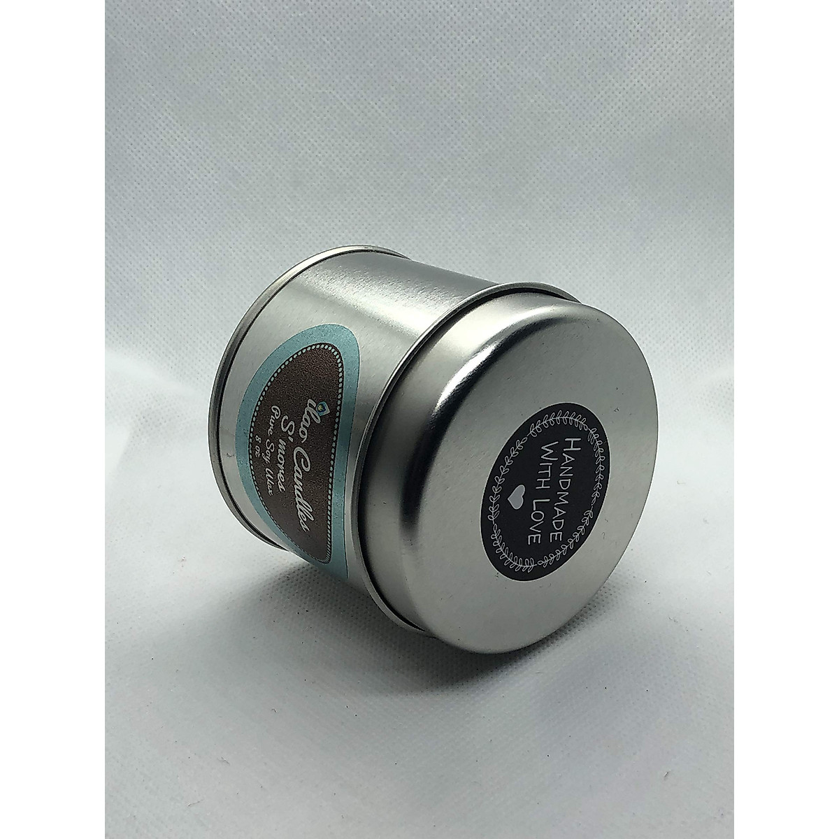 S'mores 8 oz Tin Jar Pure Soy Wax Candle Hand Poured in the USA