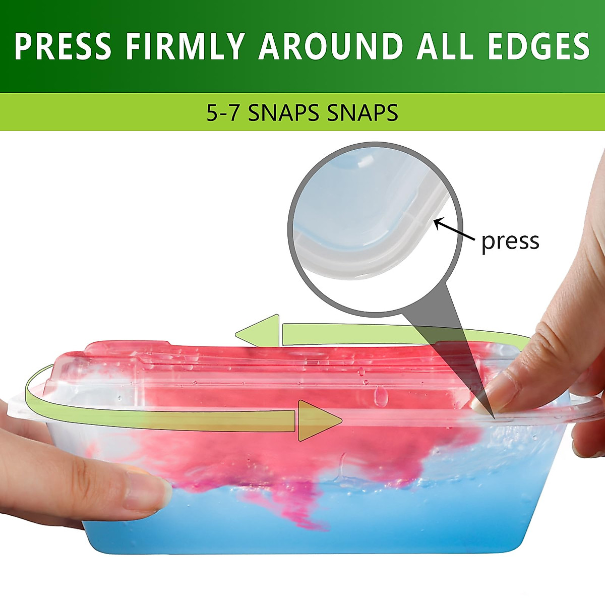 NutriBox [40 Value Pack] single one compartment 24 OZ Meal Prep Plastic Food Storage Containers - BPA Free Reusable Lunch Bento Box with Lids - Spill proof,Microwave, Dishwasher and Freezer Safe