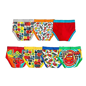 Disney unisex child Cars 7 Pack Briefs, Cars Tdlr7pk, 4T US