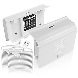KEKUCULL Rechargeable Battery Pack for Xbox One/S/X/Elite Controller with Micro-USB Charging Port, 2 x 1400mAh Batteries for Xbox One Controller (Not for The Controller with Type-C Charging Port)