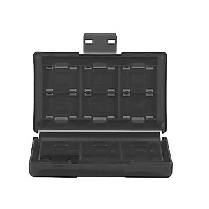 OUKENS Game Card Storage Box, 28 in 1 PP Plastic Game Card Case Holder Cartridge Storage Box for Nintendo DSL LL(Black)