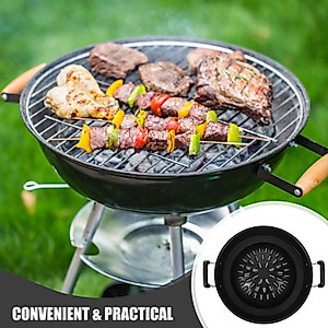 Ciieeo Korean BBQ Grill Pan Non-Stick Barbecue Pan Portable Thai Grilling Pan 30cm Stovetop Barbecue Tray Round Griddle Pan for Home Camping Picnics Restaurant Grilling