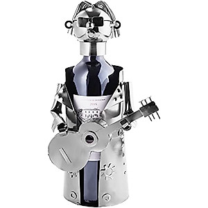 BRUBAKER Wine Bottle Holder Rockstar Guitarists, Guitar Player - Decoration