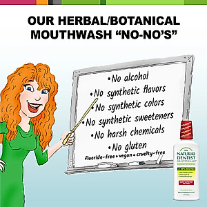 The Natural Dentist Moisturizing Healthy Gums Antigingivitis Rinse, Peppermint Twist 16.90 oz (Pack of 3)