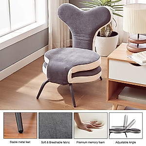 cooloo8 Convertible Sofa Bed,Home Sofa Living Room,Recliner Chair,Futon Sofa Bed,Convertible Chair Bed,Folding Chair Bed,Lounge Sofa Couch for Tiny Home&Bedroom&Caravans&Offices(Grey)