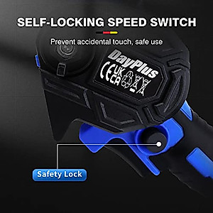 Mini Chainsaw 4-Inch with Battery, Cordless power chain saws with Security Lock, Handheld Chainsaw for Garden Lawn Wood Cutting Tree Trimming