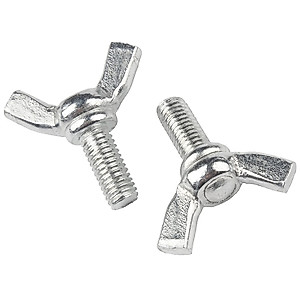 20 Pcs M6 Carbon Steel Zinc Plating Wing Butterfly Screws Bolts,Wing Bolt,Machine Fastener,Thumb Hand Screws for Electronic Equipment (Galvanized M6-1.0 x 20mm)
