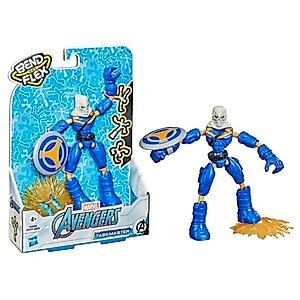 Avengers Marvel Bend and Flex Action Figure Toy, 6-Inch Flexible Taskmaster Figure, includes Accessory, for Kids Ages 4 and Up