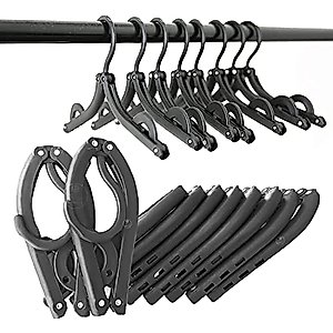 Travel Hangers, Set of 10, Lightweight and Portable Clothes Hangers for Business Trips and Vacations