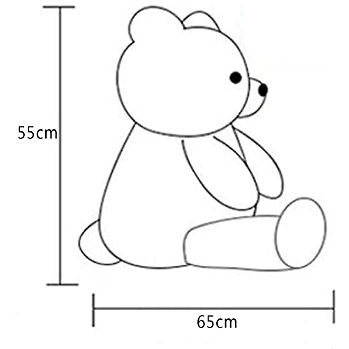 SNOWOLF 1.2M Giant Teddy Bear Plush Toy 4ft Big Cuddly Stuffed Animals Doll Gift for Valentines Kids Girlfriend (Ice Cream, 47 in/120cm)