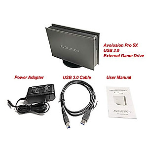 Avolusion PRO-5X Series 6TB USB 3.0 External Gaming Hard Drive for PS5 Game Console (Grey) - 2 Year Warranty
