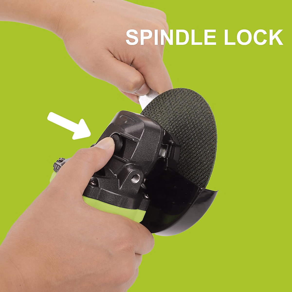 Yougfin Angle Grinder 5 inch, 20V Max Brushless Cordless 7000RPM Grinding Power Tool, 2 Handle Position, Safety Guard, Cutting Wheels, Flap Discs for Metal Cutting & Wood Carving