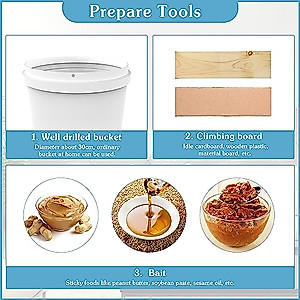 2 Pack Rolling Log Mouse Trap, Humane Live Mouse Trap Bucket, Rat Traps for House, Auto Release Catch No See Kill Trap for Mice and Rats