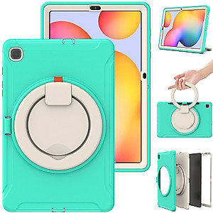 Tablet PC Case Kids Cover Compatible with Samsung Galaxy Tab S6 Lite 10.4"/ P610 - Rotating Shockproof Handle with Stand Kid-Proof Case,Rugged Heavy Duty Protective Tablet Case Tablet Home (Color : M