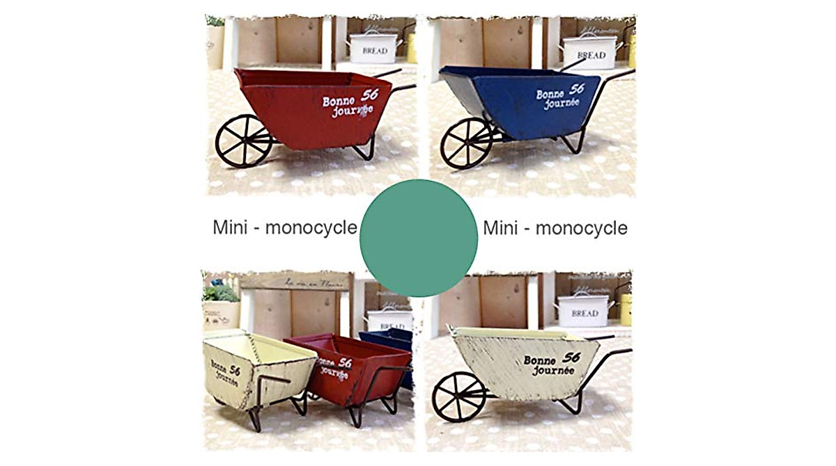 Hemoton Mini Wheelbarrow Planter - Modern Home Decor