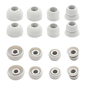 16 Pieces Replacement Earpads Eartips Teemade Earbuds Eargels for Powerbeats 1, Powerbeats 2, Powerbeats 3,Beats Wireless Stereo Earphones by Dr.Dre (Grey)
