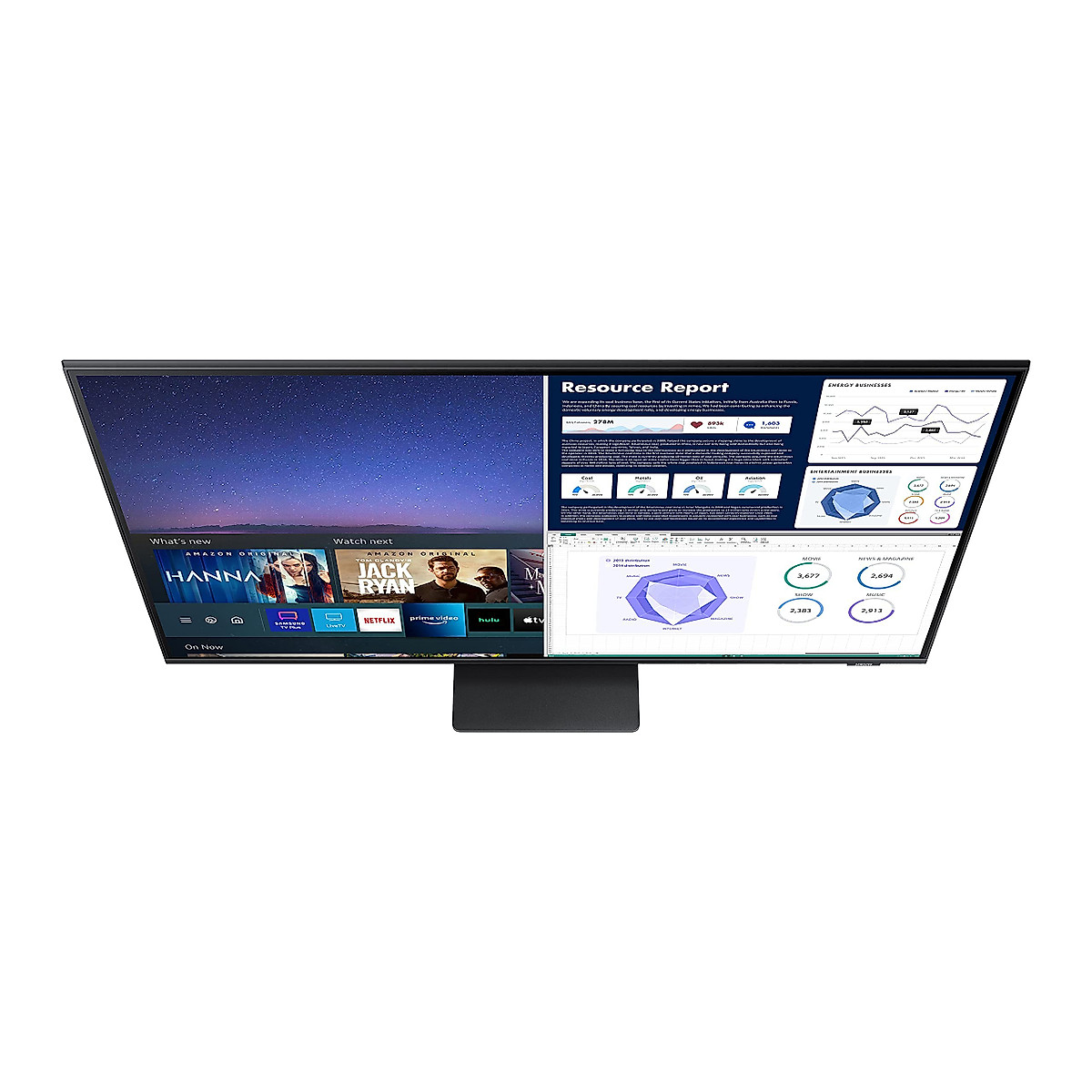 Samsung 43-Inch Class Monitor M7 Series - UHD Smart Monitor LS43AM702UNXZA, 2021 Model (Renewed)