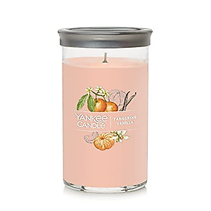 Yankee Candle Tangerine & Vanilla Signature Medium Pillar Candle, 14.25oz