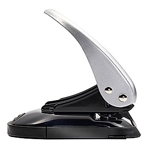 Bostitch Office EZ Squeeze Reduced Effort 2-Hole Punch, 20 Sheets, Locking Handle, Silver (2310)