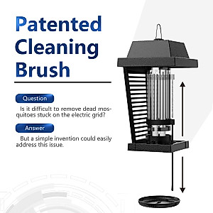 USA Jnariy Bug Zapper Outdoor Indoor, 4200V High Power Electric Mosquito Zapper, Fly Zappers, Mosquito Killer,3 Prong Plug, 5ft Power Cord Fly Insect Killer Trap Lantern