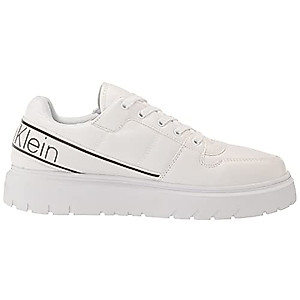 Calvin Klein Women's Danyel Sneaker, White, 11