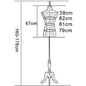 Female Sewing Tailors Dummy Dressmakers Dummies Tailors Dummy Display Professional Female Bust with Shoe Rack Pants Rack Female Mannequin