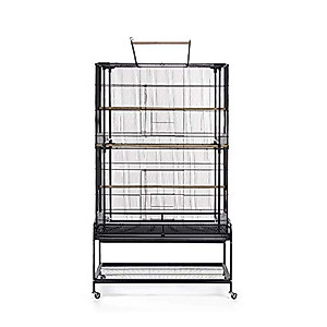 Prevue Pet Products Playtop Flight Bird Cage with Stand - F085, Black