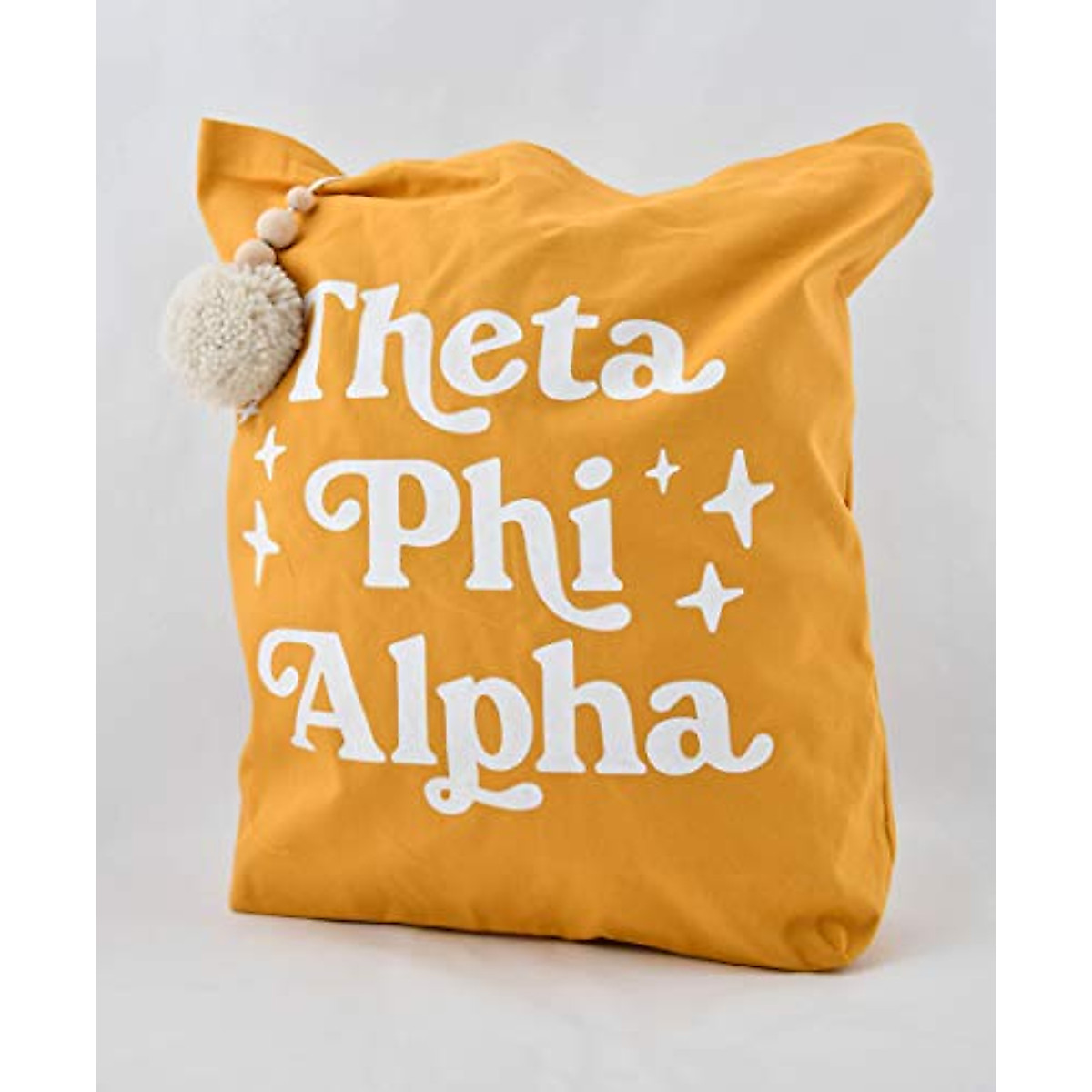 Theta Phi Alpha Retro Pom Pom Tote Bag