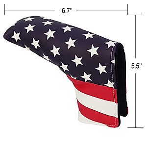 GOLTERS Golf Club Covers Blade Putter Cover Headcover Leather Magnetic Closure for Scotty Cameron Odyssey Taylormade Ping Gift for Men Women Golfer