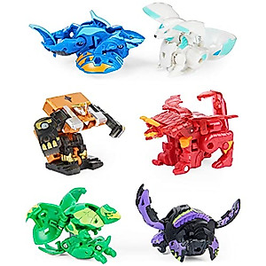 Bakugan Unbox and Brawl 6-Pack, Exclusive 4 Bakugan and 2 Geogan, Collectible Action Figures, Toys for Kids Boys Ages 6 and Up (Amazon Exclusive)
