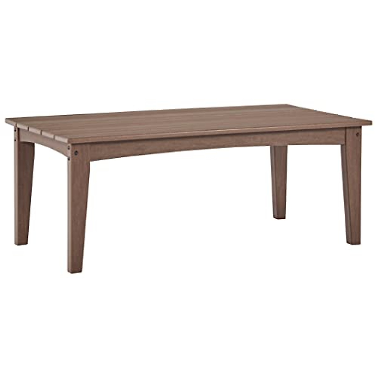 Signature Design by Ashley Emmeline Outdoor HDPE Patio Coffee Table, Brown