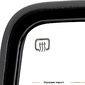 AKKON - Fits 2017-2021 Titan Power Heated Manual Folding Extendable Towing Mirror Chrome w/LED Turn Signal +Blind Spot