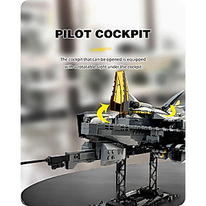 YBLOCK Space Wars Building UCS Set - Titan Attack Aircraft QJ5002 Building Toy. Boys and Girls Ages 6+, The Best Gift for SpaceWar of Star Series Enthusiasts (901 Pieces)