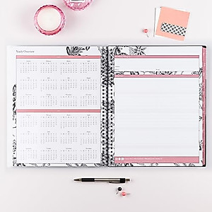 Blue Sky 2024 Weekly and Monthly Planner, January - December, 8.5" x 11", Clear Pocket Cover, Wirebound, Analeis (100001-24)