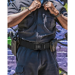 FAIRWIN Men Belt,Tactical Belt,1.5 inch Stretch Nylon Web Belt for Men (Back,M)