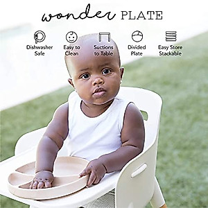 BELLA TUNNO Wonder Plate - Silicone Suction Plates For Baby and Toddler Plates, Microwave and Dishwasher Safe Food-Grade BPA Free Silicone, Love Brunch One Size WP33