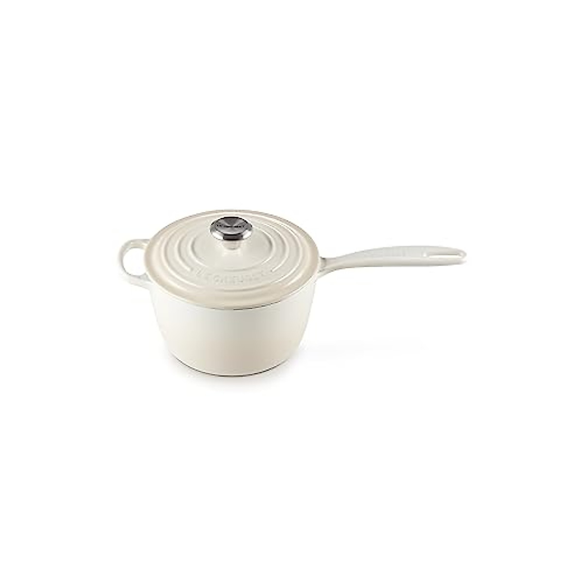 Le Creuset Enameled Cast Iron Signature Saucepan, 2.25 qt., Meringue