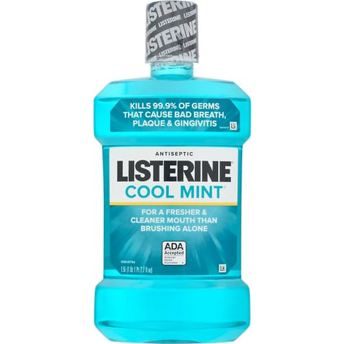 Listerine Cool Mint Antiseptic Mouthwash for Bad Breath, Plaque and Gingivitis, 1.5 L