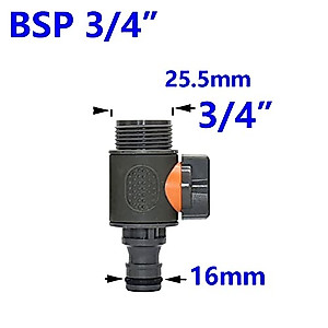 nezih 1 Inch Garden Hose Quick Connector Stopwater Connector Garden Tap Water Coupler Watering Pipe Fitting 1Pcs (Color : S)