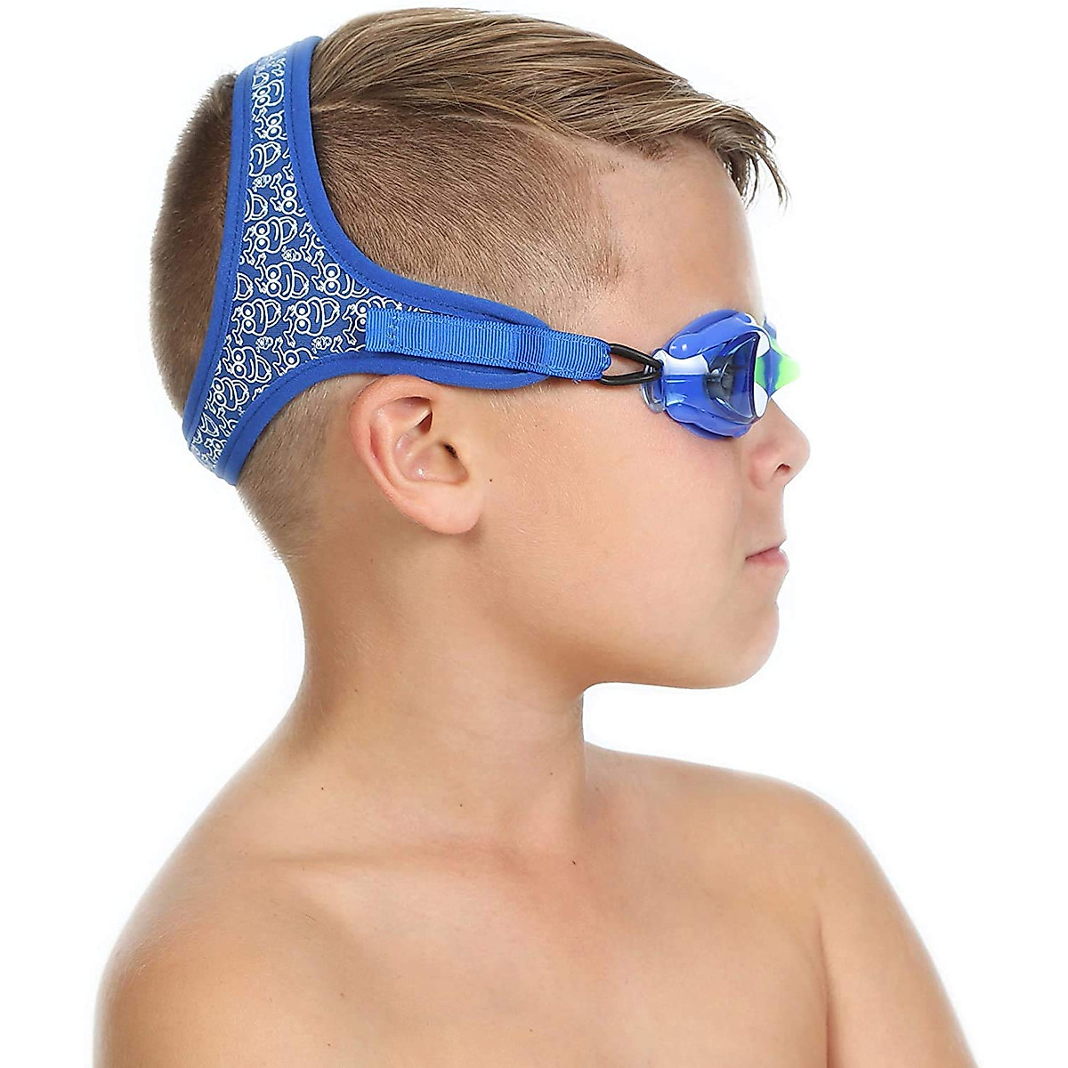 Frogglez Pain-Free Swim Goggles for Kids Under 10 (Ages 3-10), No Hair Pulling, Recommended by Olympic Swimmers - UV Protection|Tinted|Anti Fog