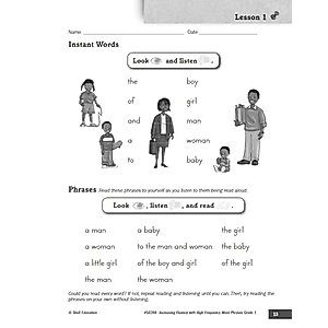 Increasing Fluency with High Frequency Word Phrases Grade 1 (Increasing Fluency Using High Frequency Word Phrases)