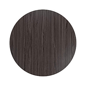 Flash Furniture Chapman 36" Round Multi-Purpose Conference Table in Rustic Gray