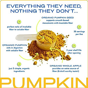 Native Pet Organic Pumpkin for Dogs (8 oz) - All-Natural, Organic Fiber for Dogs - Mix with Water to Create Delicious Pumpkin Puree - Prevent Waste with a Canned Pumpkin Alternative! (8 oz)