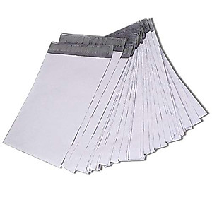 MMBM Poly Mailers, 12x15.5 Inch, 45500 Pack, 2.5 Mil Thick, Shipping Envelope Mailers, White/Grey, Self Seal and Peal Strip